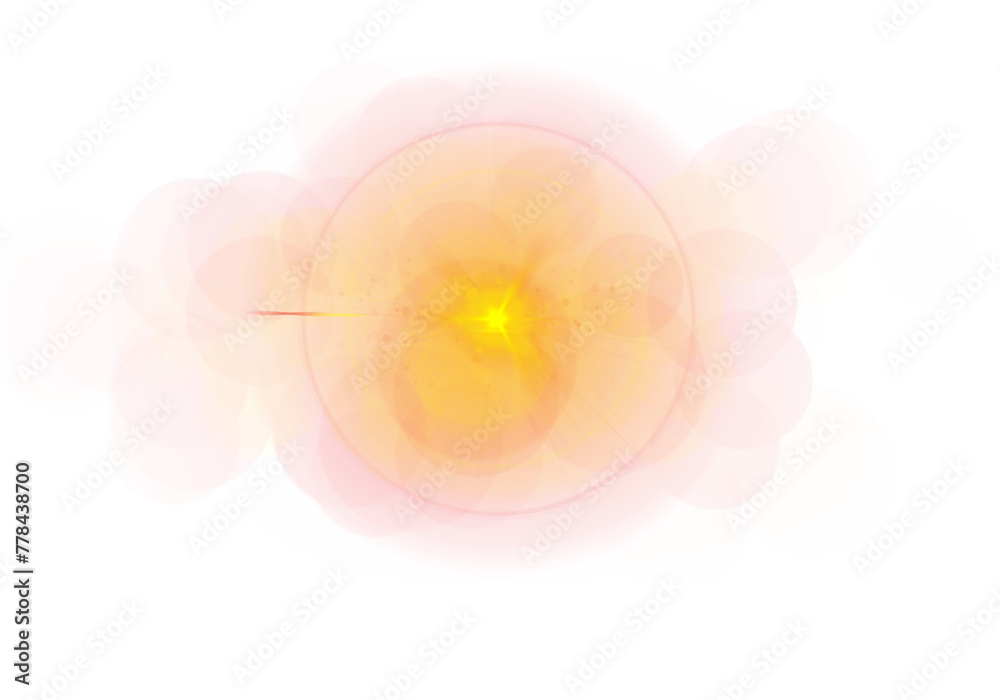 Sunlight Transparent PNG, Sunray Light, Overlay Design Lens Flare ...