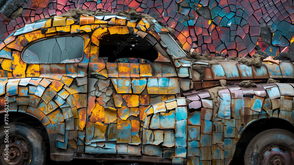 Experience the beauty of decay and renewal as squished cars from a ...