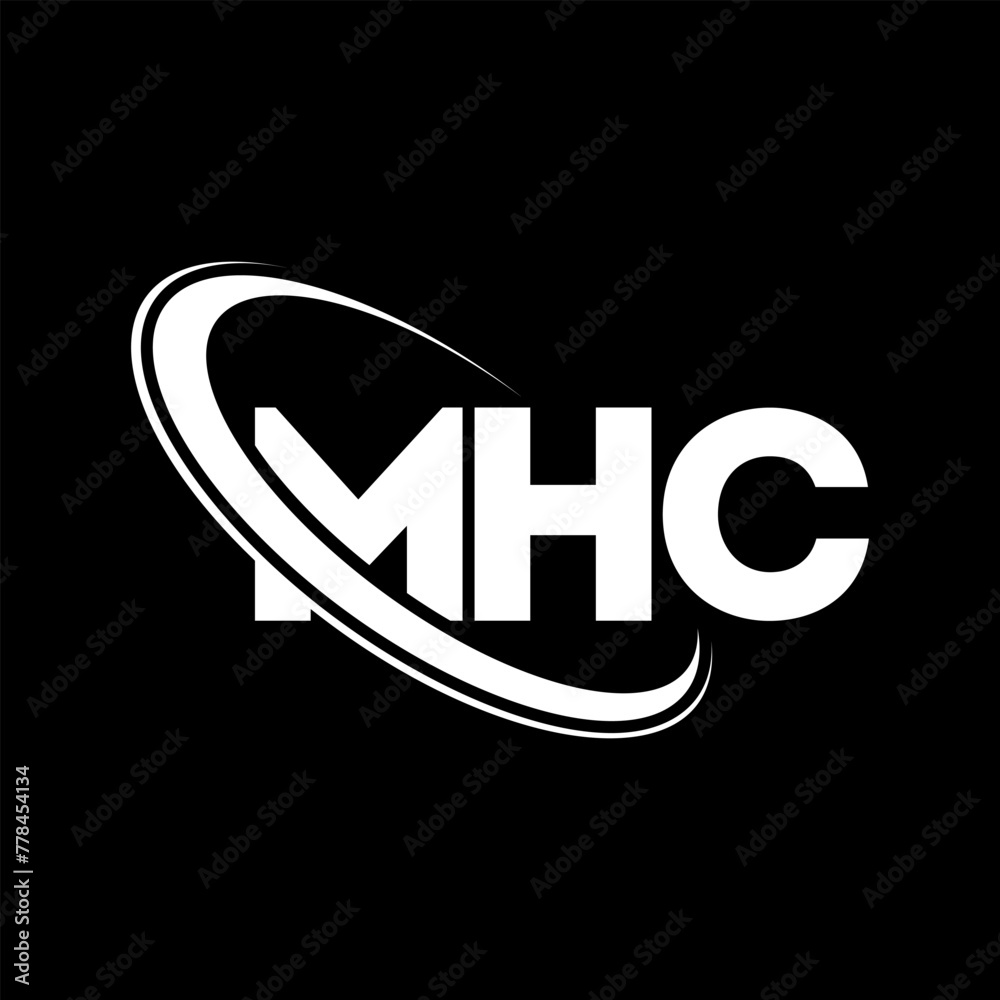 MHC logo. MHC letter. MHC letter logo design. Initials MHC logo linked ...