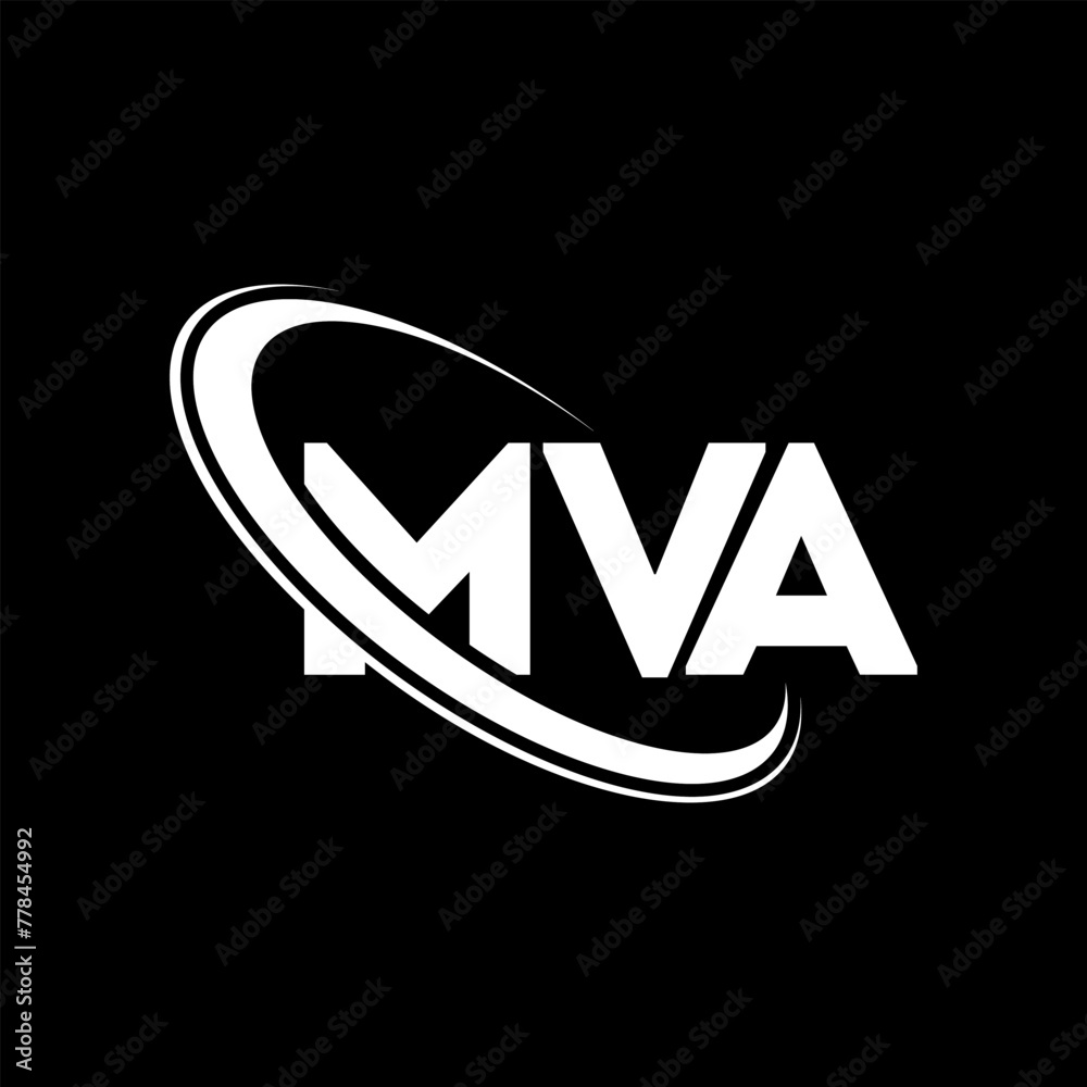 MVA logo. MVA letter. MVA letter logo design. Initials MVA logo linked ...