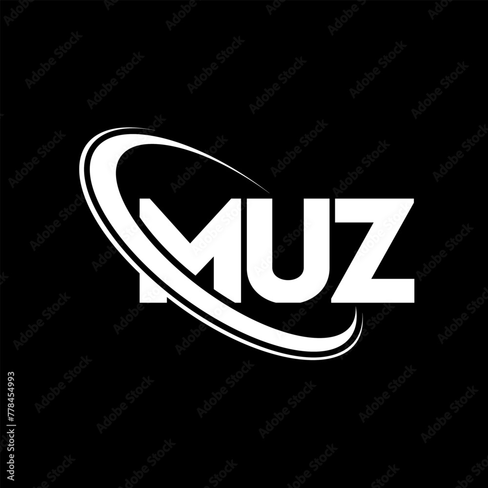MUZ logo. MUZ letter. MUZ letter logo design. Initials MUZ logo linked ...