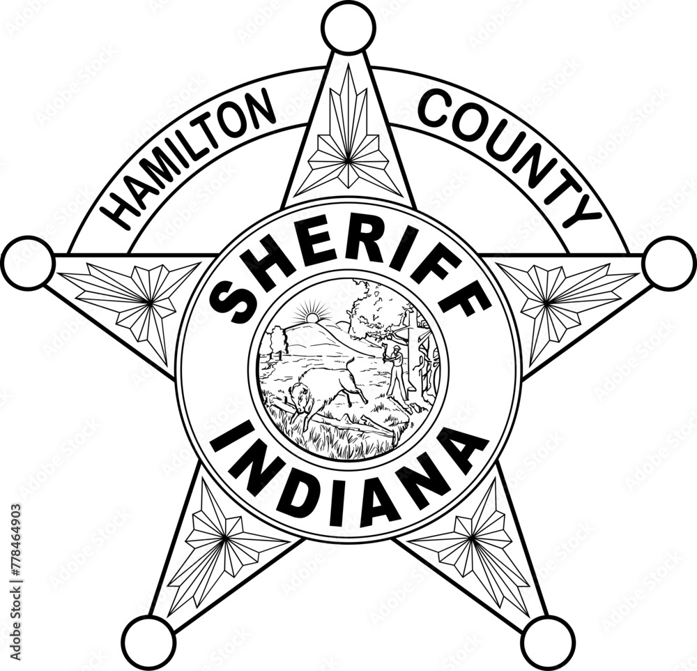 sheriff star, sheriff badge, template, 5 star badge, 5 pointed, custom ...