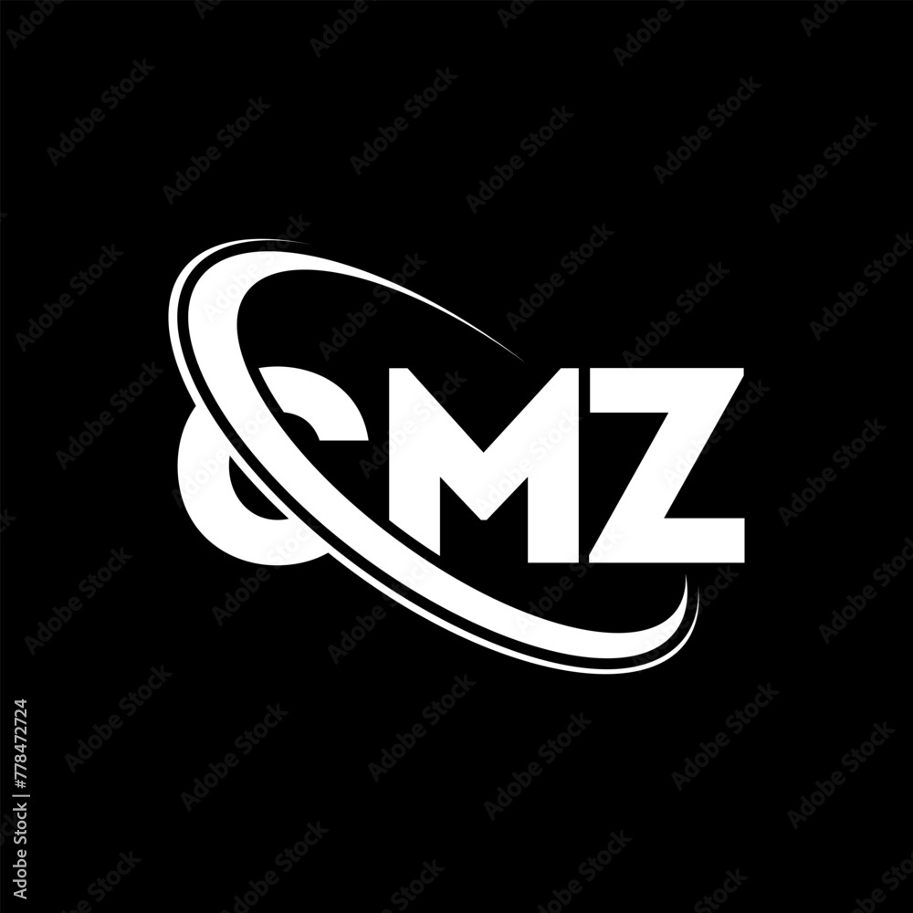 CMZ logo. CMZ letter. CMZ letter logo design. Initials CMZ logo linked ...