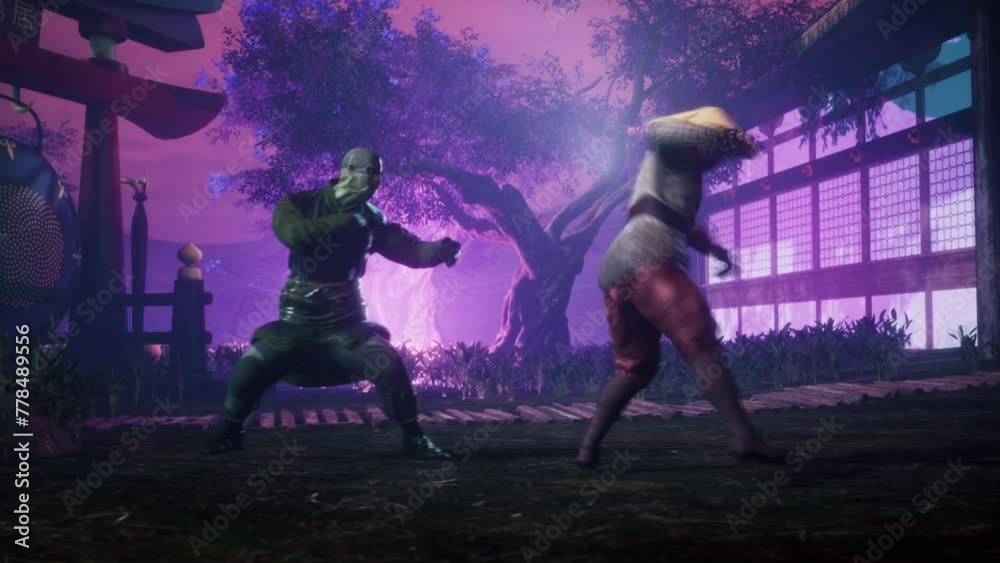 Player using a powerful hero in a fighting game challenge. Player ...