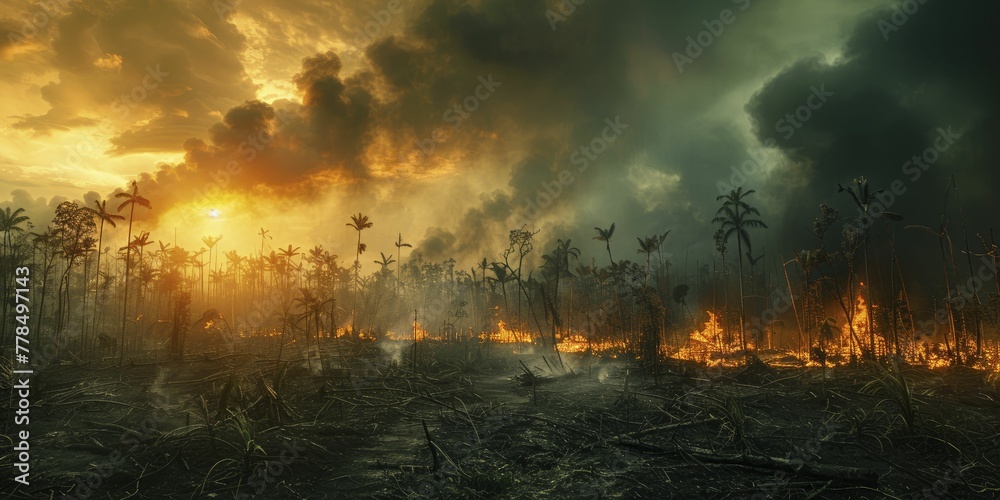 Forests being razed for military purposes worsen the greenhouse effect, creating a grim legacy ...