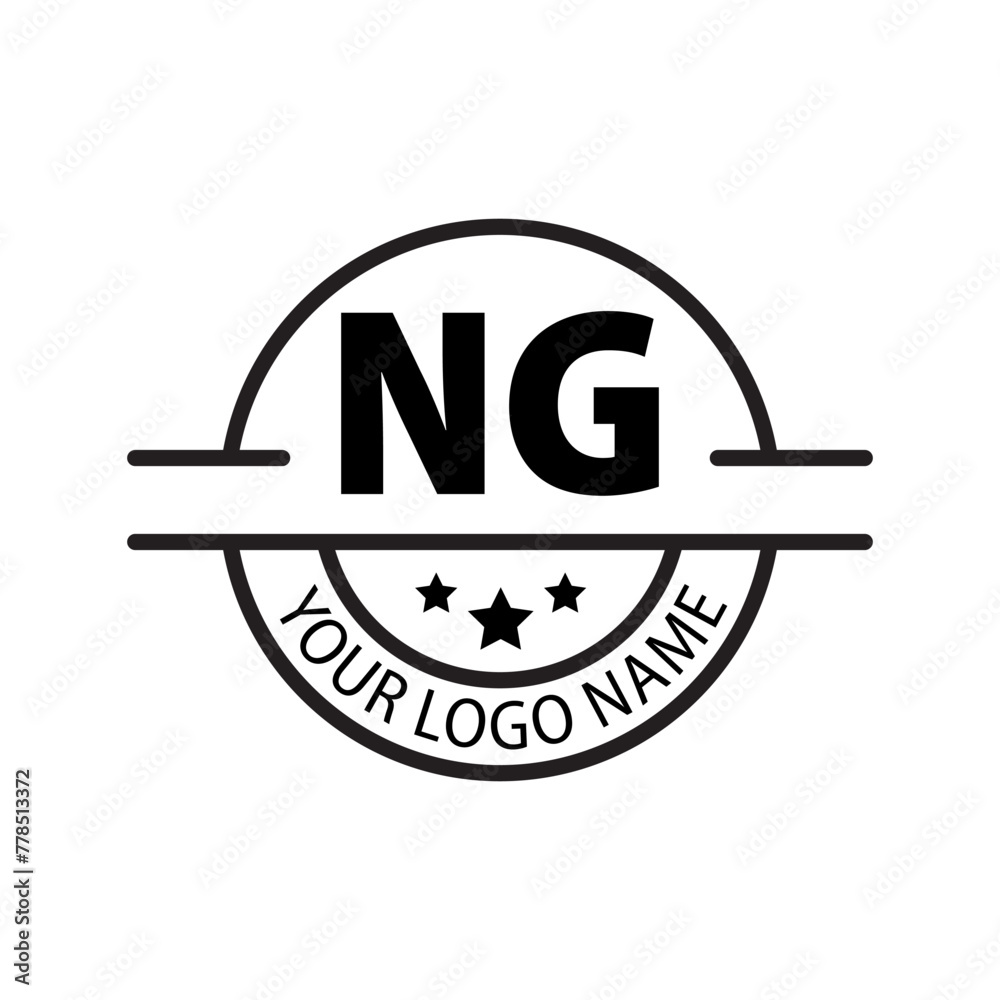 letter NG logo. NG. NG logo design vector illustration for creative ...