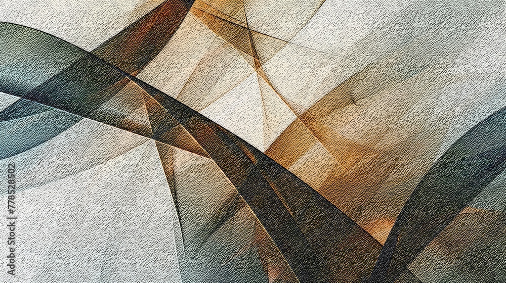 Stylized pattern and texture in sheer, overlapping swaths of black ...