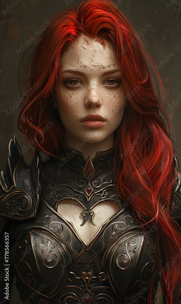 realistic, brom, dark fantasy, human, female, pale skin, pale skin ...