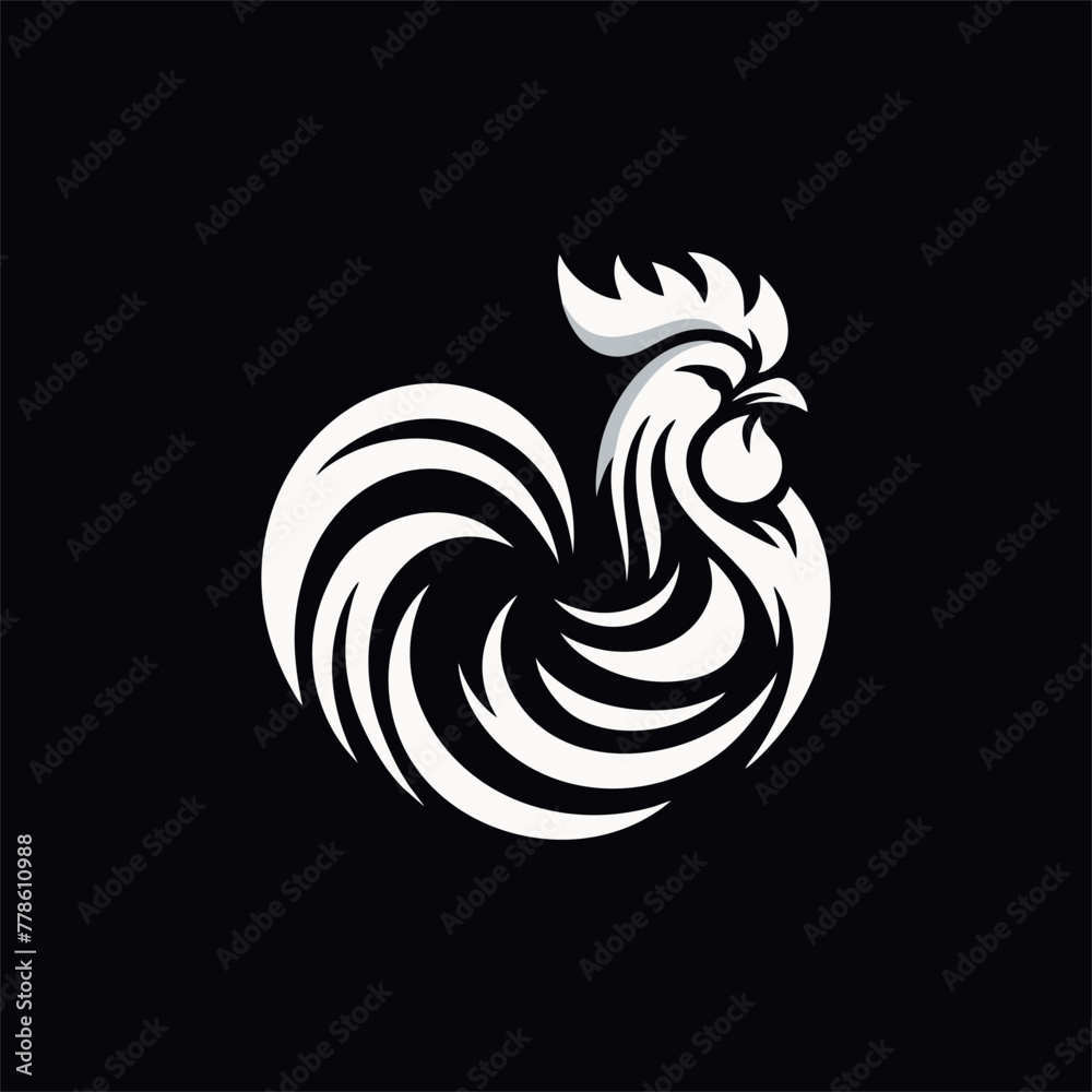logo roasted vector hd, siluet logo kepala ayam hd Stock Vector | Adobe ...