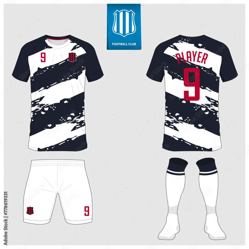 Soccer jersey or football kit mockup design for football club. Football ...