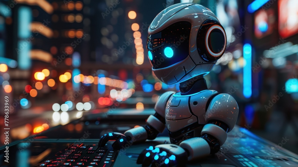 Intelligent computer Ai, artificial intelligence developed by OpenAI ...