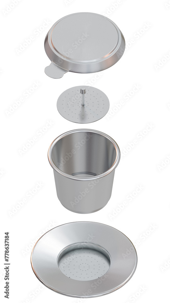 Authentic Vietnamese Coffee: This 3D render showcases a traditional ...