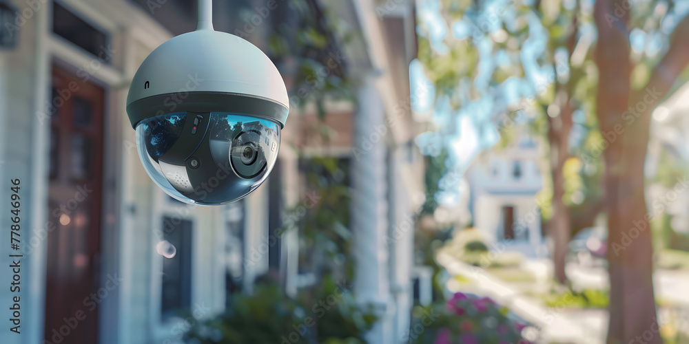 camera Multi-angle CCTV system to monitor traffic, Surveillance CCTV ...