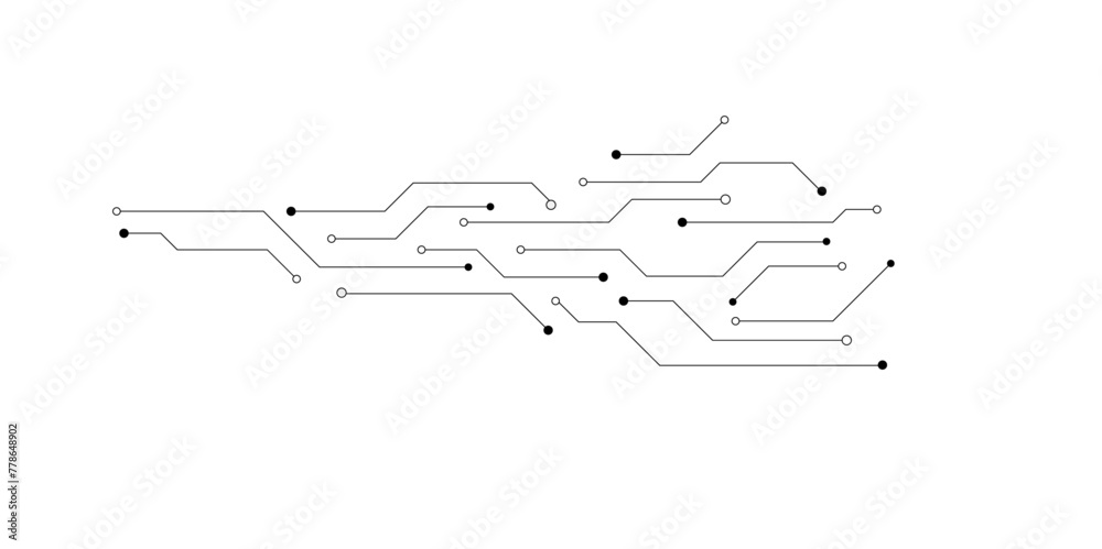 Vectors Abstract background electronic printed circuit board, with dot ...