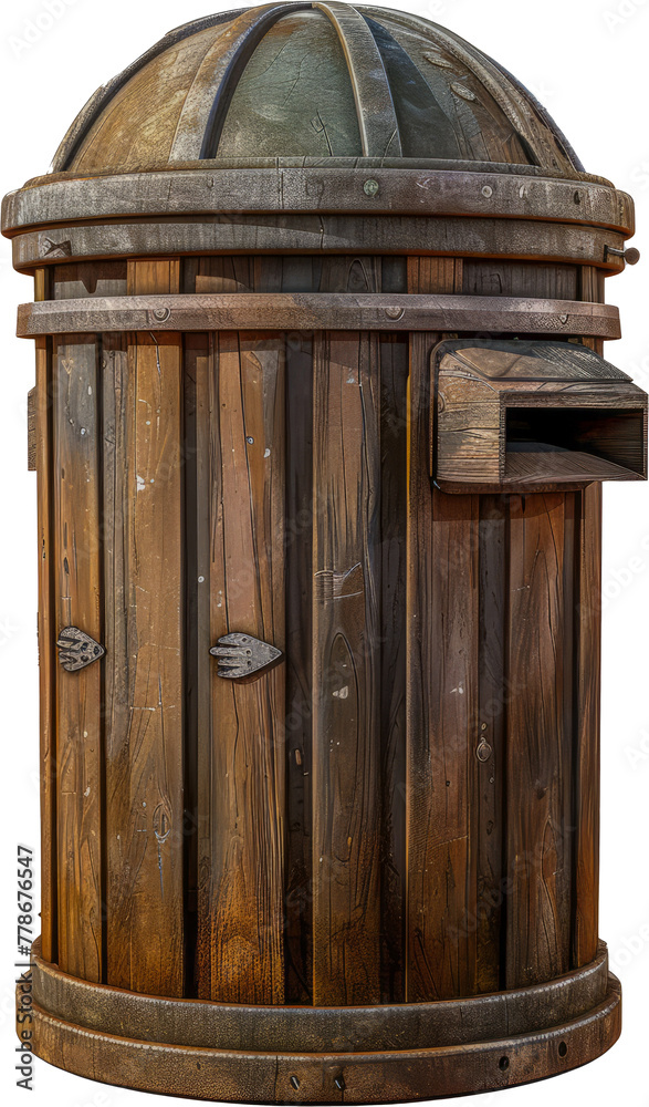 Vintage blue trash can with rust and wear marks isolated cut out on ... Vintage blue trash can with rust and wear marks isolated cut out on ...