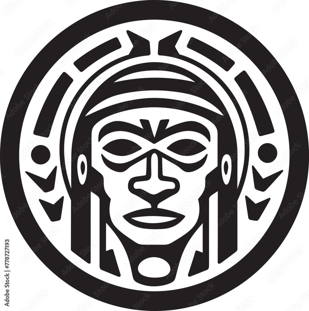 Moche Tradition Symbol Pre Hispanic Icon Design Emblem Huari Culture ...