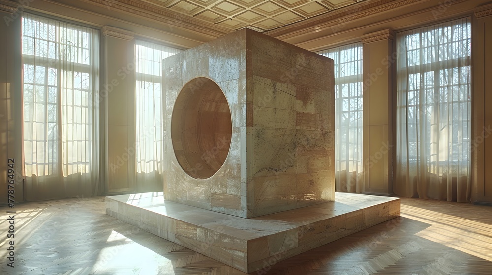 Enigmatic Marble Monolith Exploring the Boundaries of Futuristic Art ...