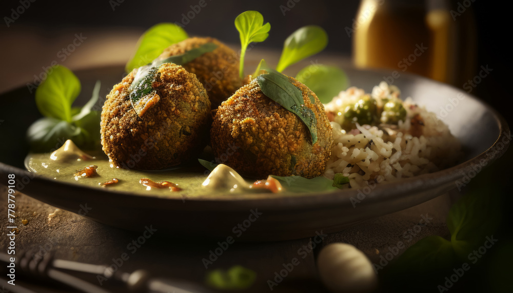 Falafel is a deep-fried ball or patty-shaped fritter of Egyptian origin ...
