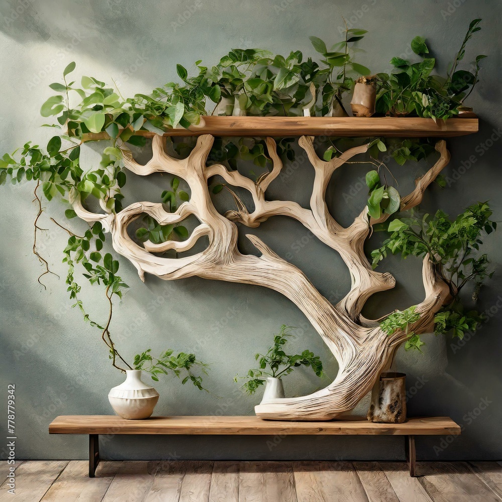 tree in a box.a whimsical and imaginative wall shelf concept inspired ...