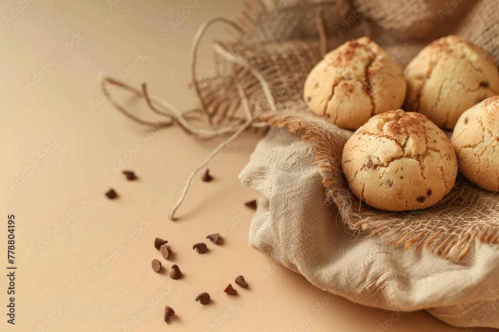 Phone screensaver with cookies and chocolate. Wallpaper for smartphone ...