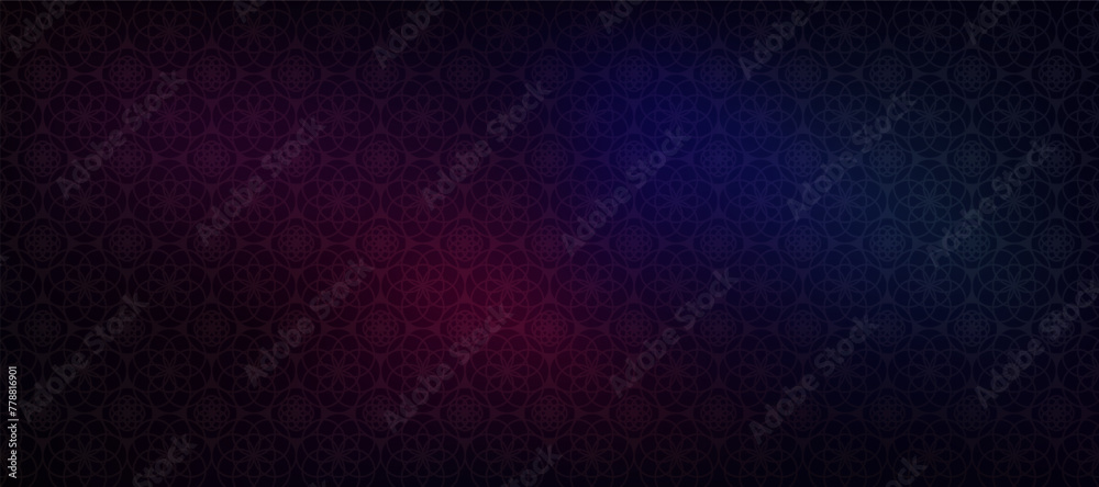 Ramadan background with islamic pattern elements on green wall,Vector ...