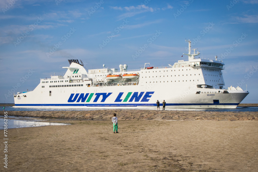 Swinoujscie, West Pomeranian - Poland - June 09, 2022: Skania ferry ...