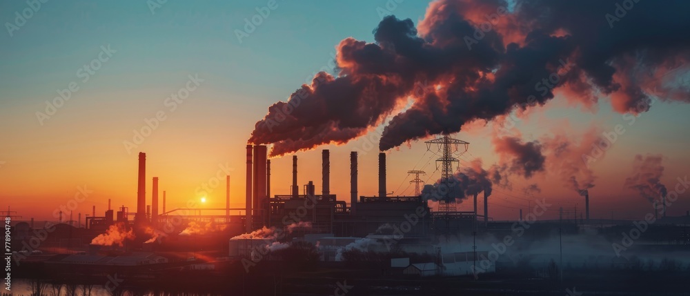 Concepts of reducing CO2 emissions, environmental issues, global warming, climate change, energy ...