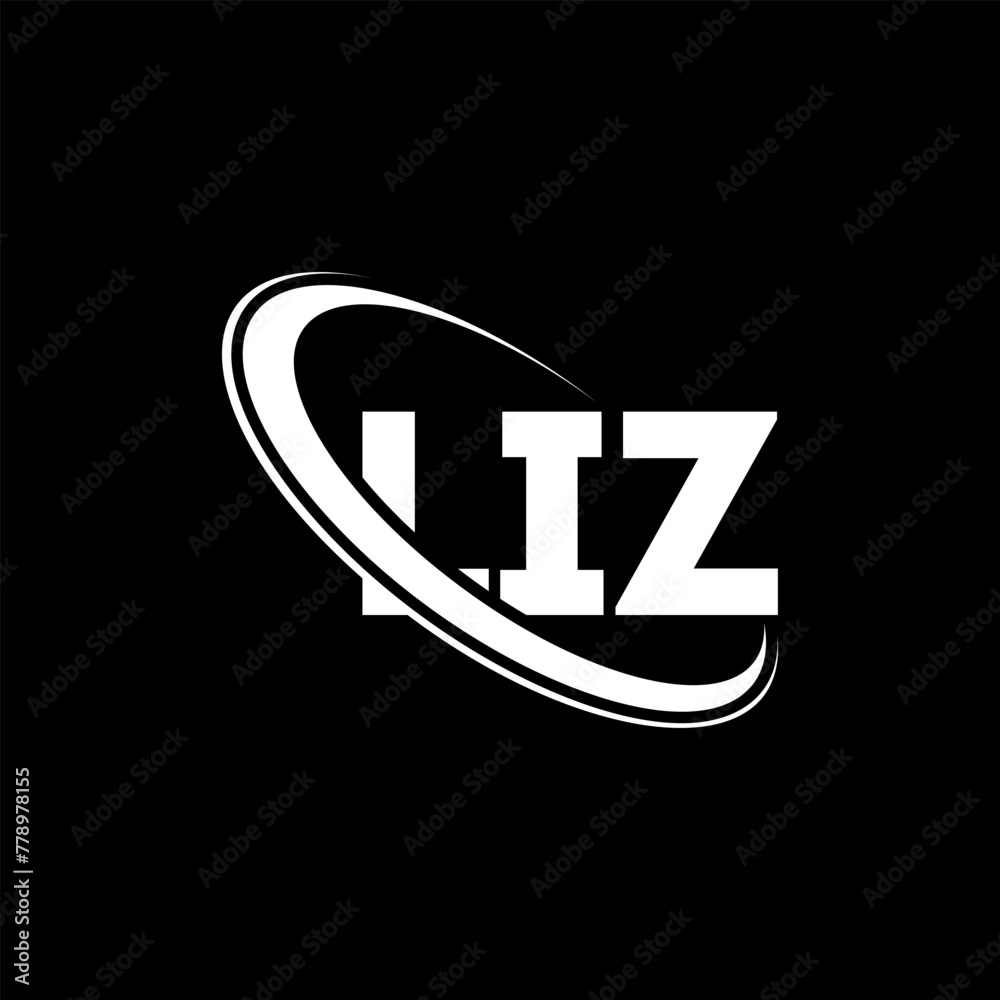 LIZ logo. LIZ letter. LIZ letter logo design. Initials LIZ logo linked ...