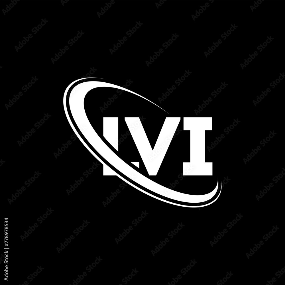 LVI logo. LVI letter. LVI letter logo design. Initials LVI logo linked ...