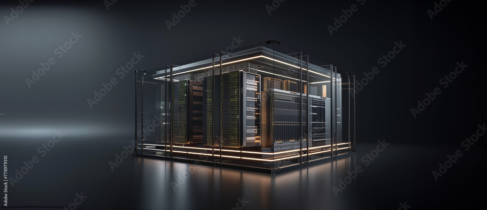 Corporate data servers. Cutting edge compact all in one Data center and ...