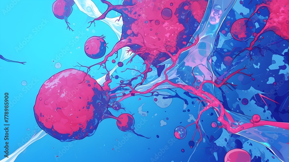 Detailed Microscopic View of Delta Cells Hormone Secretion and ...