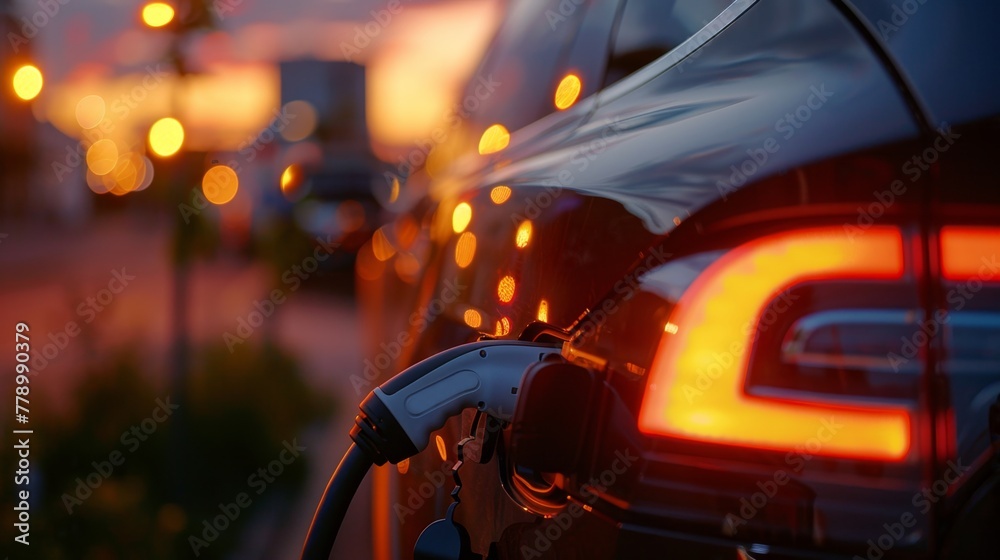 In a dynamic display, the charging plug swiftly locks into place within ...