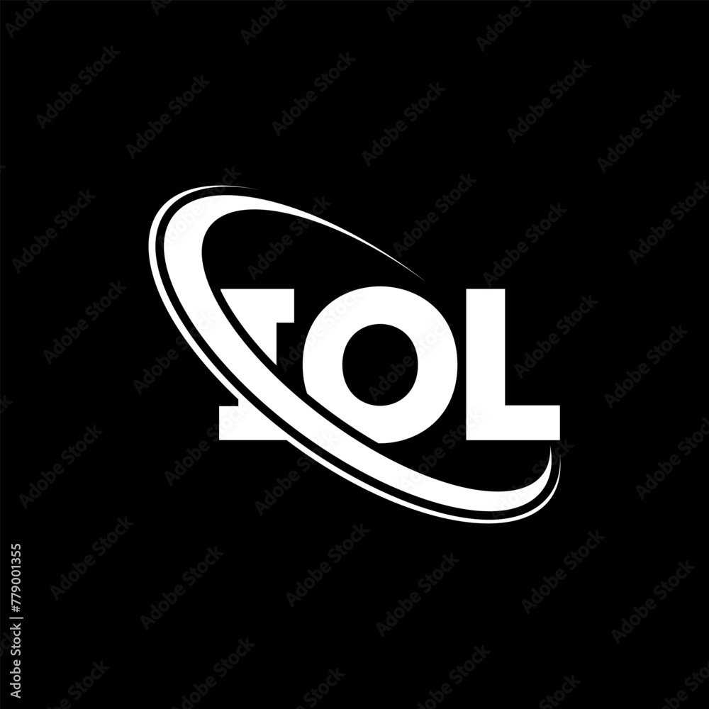 IOL logo. IOL letter. IOL letter logo design. Initials IOL logo linked ...