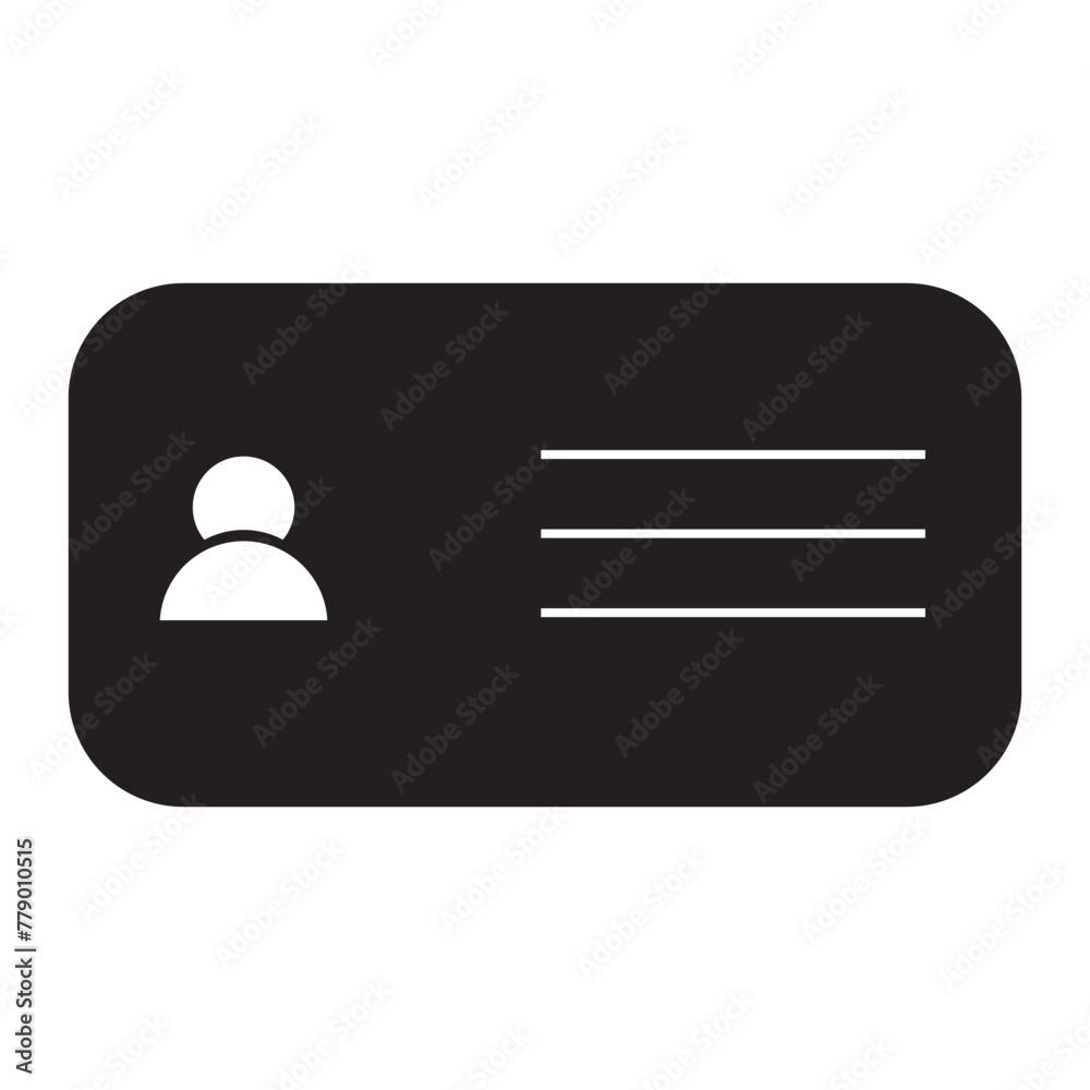 Identification card icon set. Diverse ID Card Avatar.ID card icon. 11: ...