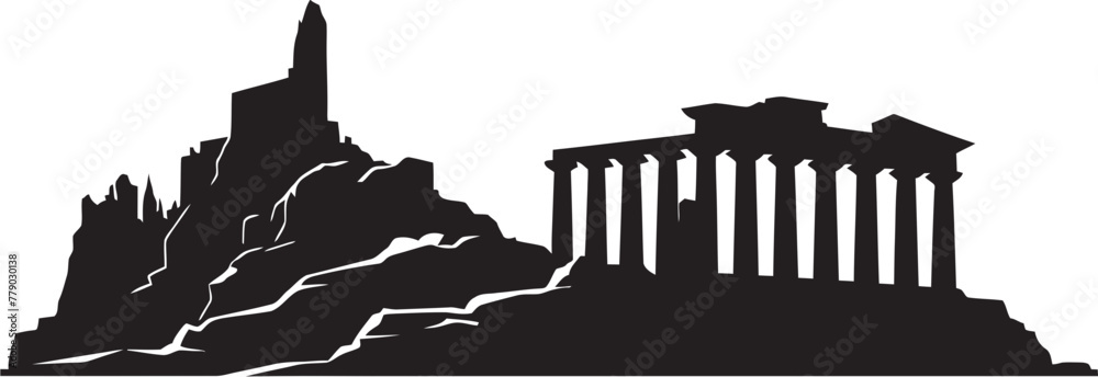 Timeless Appeal Greek Architecture in Vector Resurrecting History ...