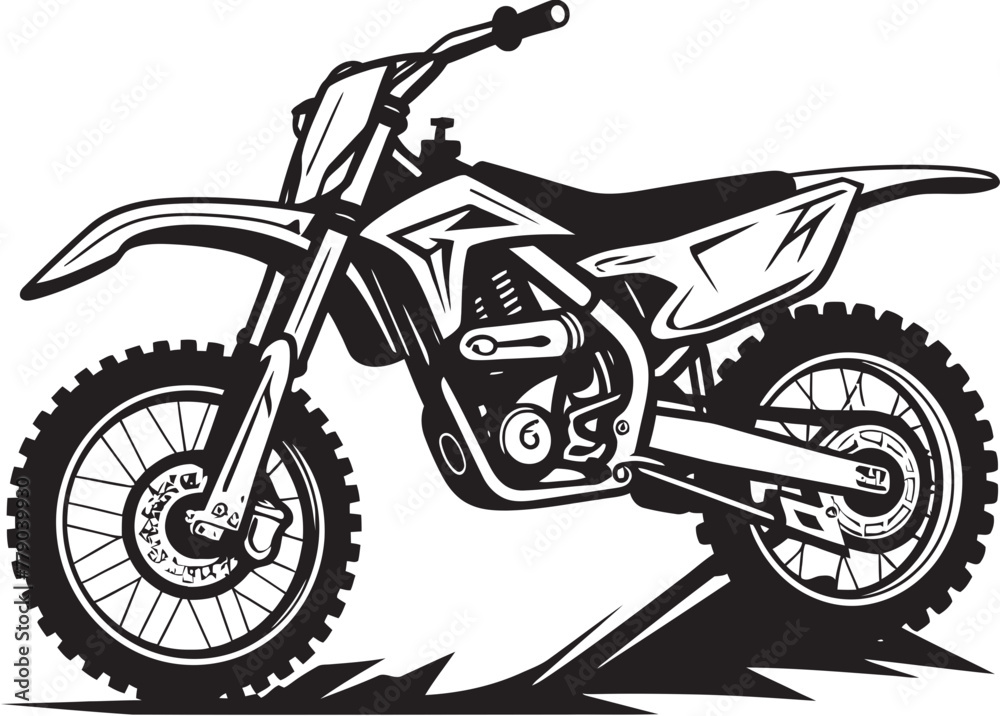 Dirt Bike Dare Iconic Vector Design for Extreme Bike Fans All Terrain ...