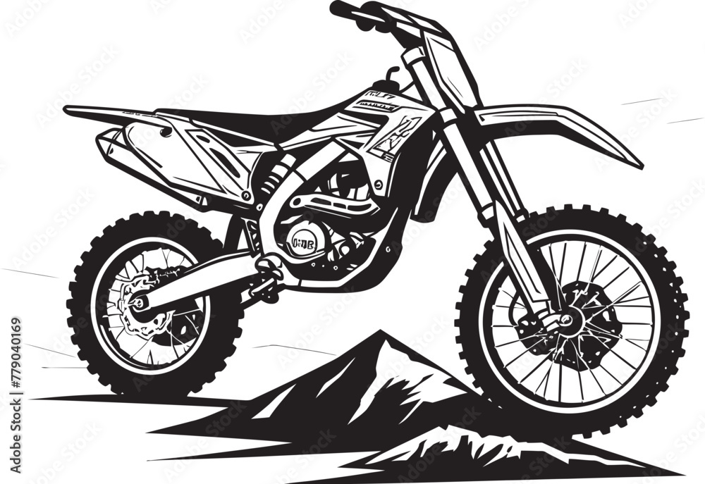 Outdoor Enthusiasts Dream Dirt Bike Vector Icon for Adventure Seekers ...