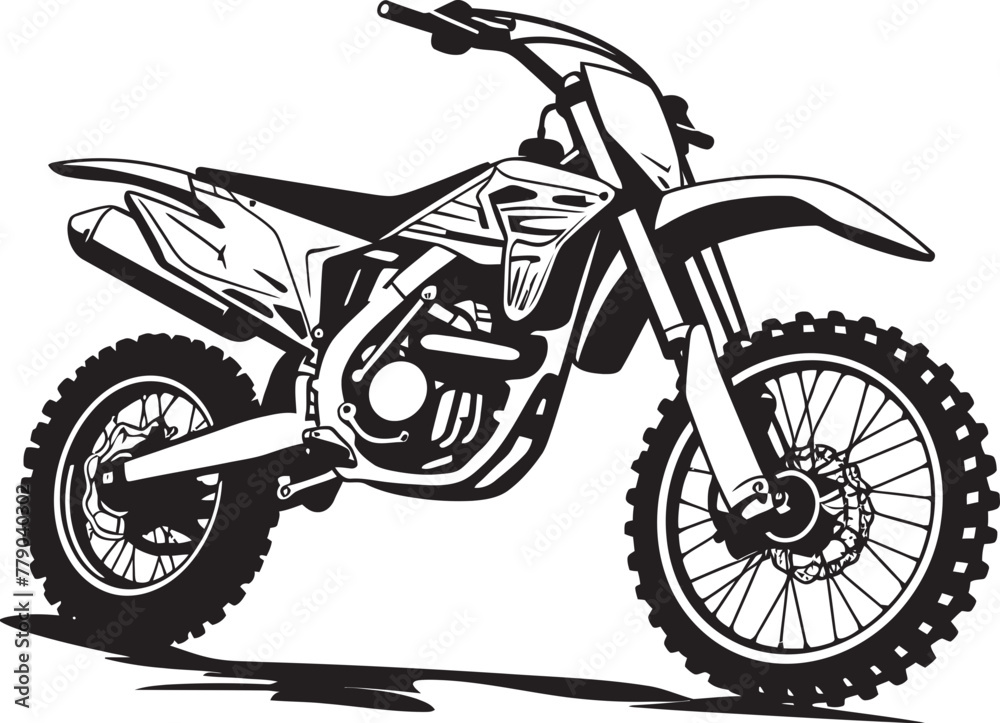 Vetor de Extreme Terrain Tamer Vector Logo with Dirt Bike Illustration ...