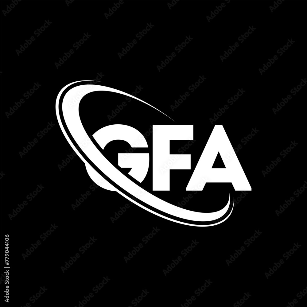 GFA logo. GFA letter. GFA letter logo design. Initials GFA logo linked ...