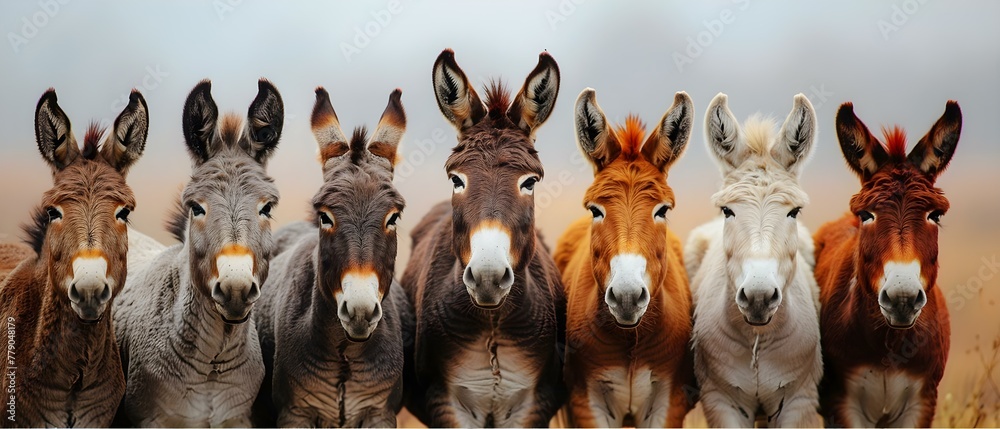 Donkey Companions: Harmony in Hues and Sizes. Concept Donkey Companions ...
