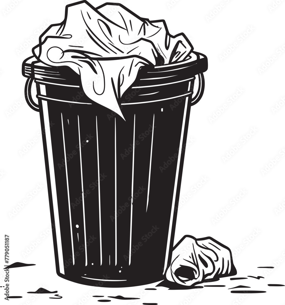 Waste Bin Symbol Designing for a Circular Economy Rubbish Bin Logo ...