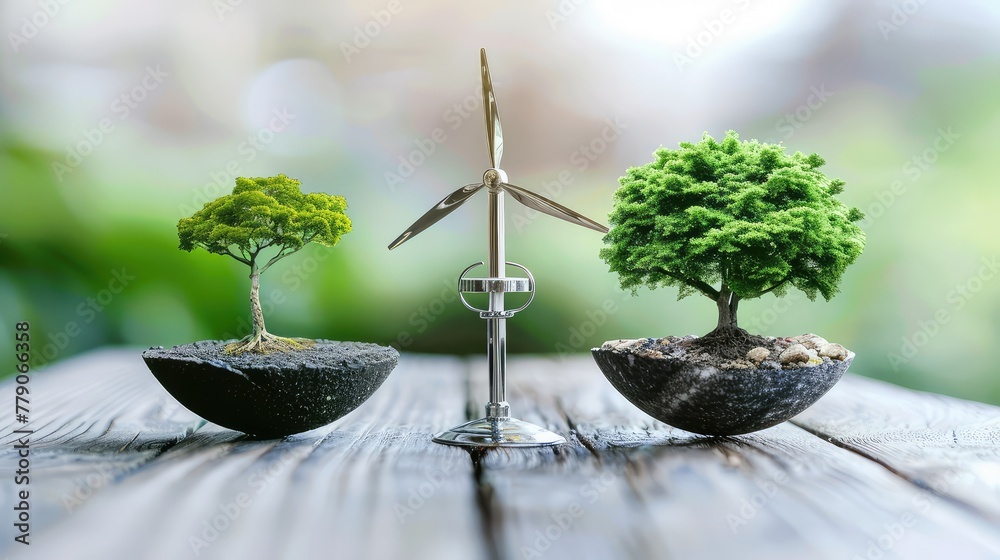 Balancing Globes between Green and CO2 - A Visual Representation of ...