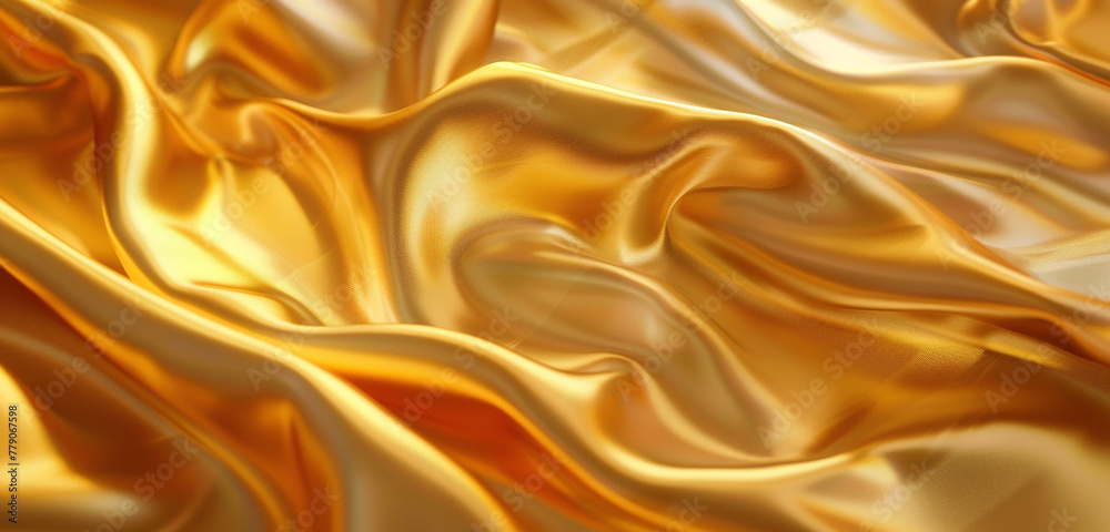 A soft, satin-finished gold texture, the surface smooth yet with a ...