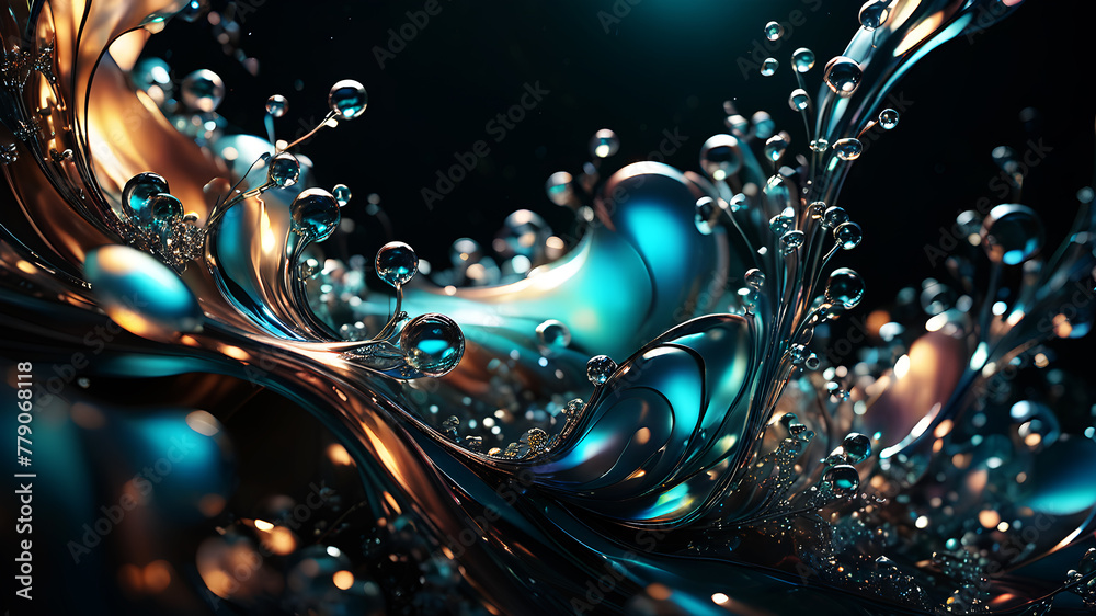 Craft an abstract background inspired by the concept of metamorphosis ...