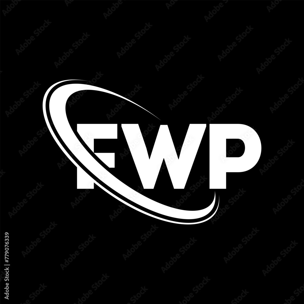 FWP logo. FWP letter. FWP letter logo design. Initials FWP logo linked ...