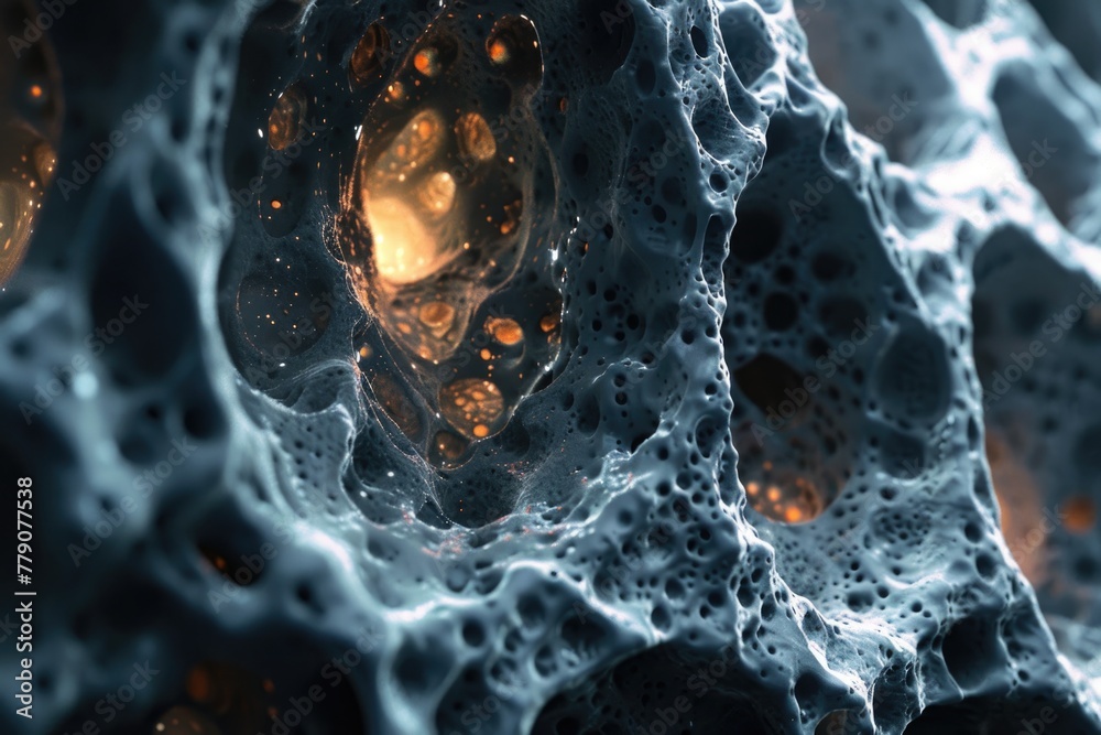 A visual exploration of the pores and texture of skin, magnified ...