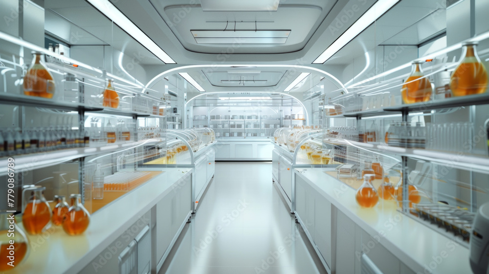 A modern food sensory evaluation laboratory with sensory booths and ...