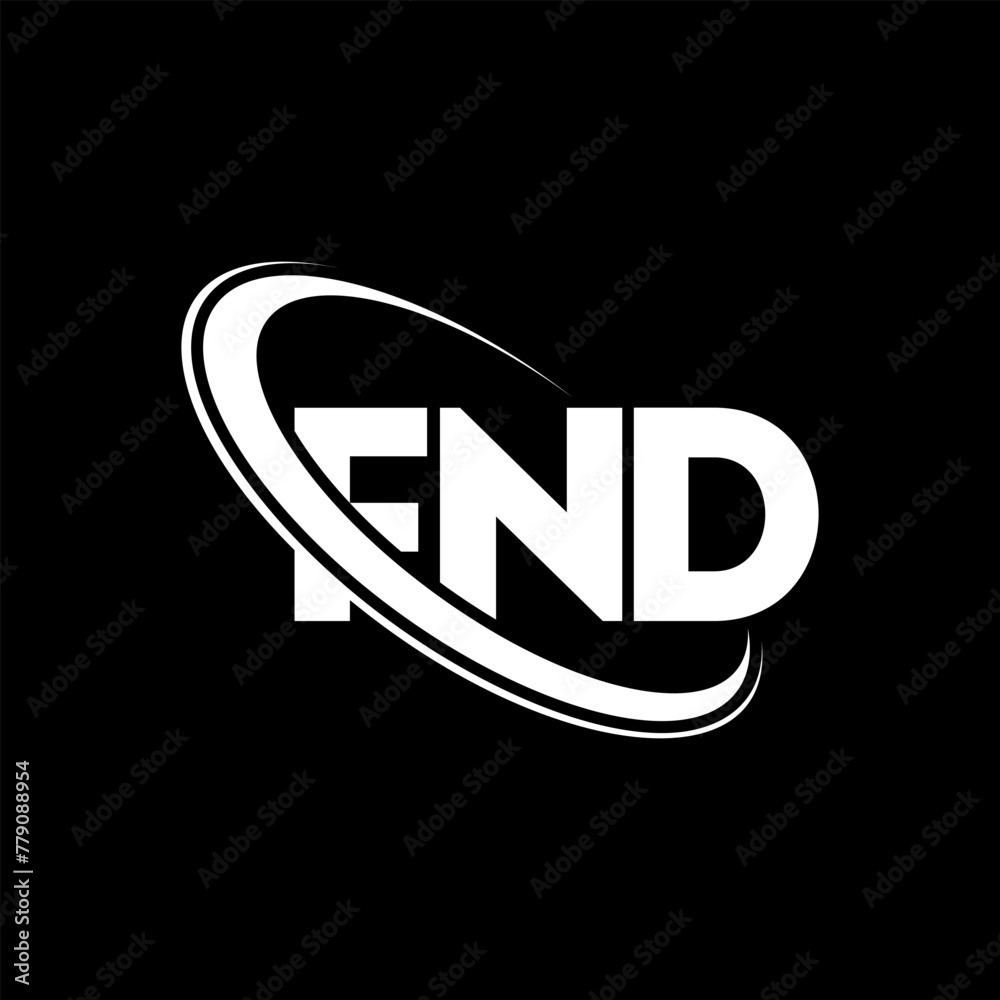 FND logo. FND letter. FND letter logo design. Initials FND logo linked ...