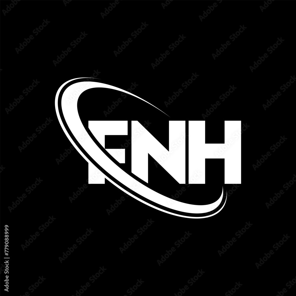 FNH logo. FNH letter. FNH letter logo design. Initials FNH logo linked ...