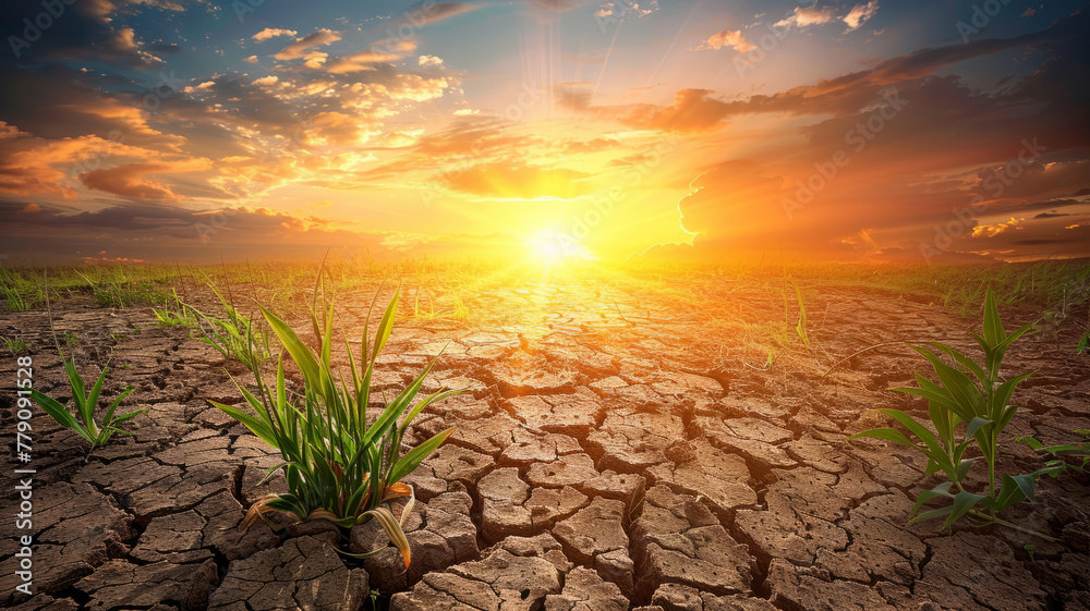 Comprehensive global warming image portrays causes, impacts, mitigation strategies, individual ...